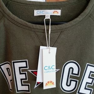 C&C California | Tops | New Cc California Chenille Patch Sweatshirt ...